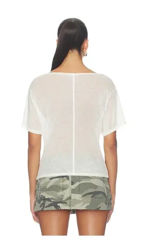 EB DENIM Madeo Cowl Neck Tee In . Also