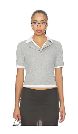 AYA MUSE Double Polo Tee In . Also