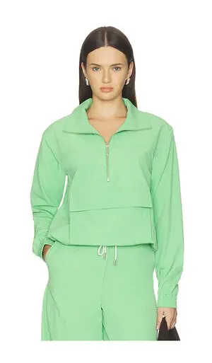 ALIGNE Rain Lightweight Woven Track Top In . Also - Green