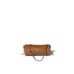 Miu Miu Leather Pouch - Brandy