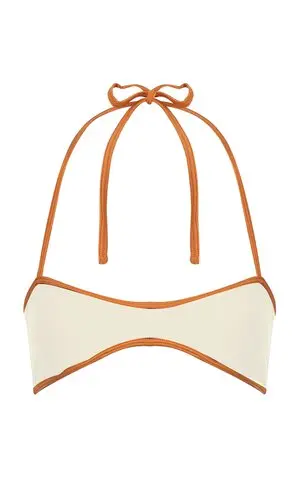 Ay Que Calor Halterneck Bikini Top - Ivory