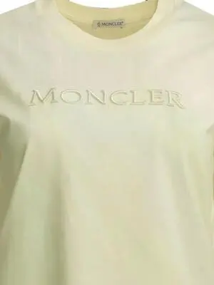 Moncler Embroidered Tonal Logo Cotton T-shirt