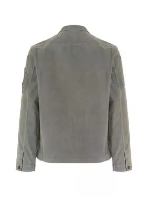 C.P. COMPANY Logo-detail Corduroy Shirt - Grey