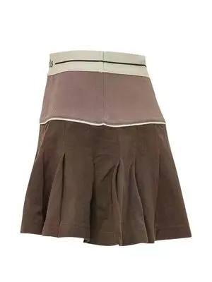 Palm Angels Logo Pleated Mini Skirt