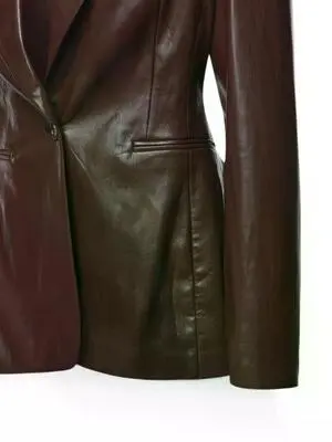 Andamane Single-breasted Peaked-lapel Blazer - Brown