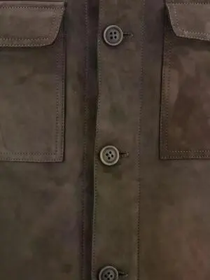 SALVATORE SANTORO Button-up Suede Jacket
