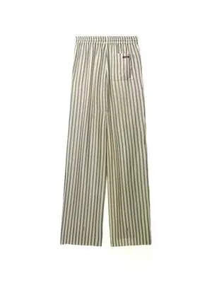 Versace Printed Silk-twill Pajama-style Trousers - Neutrals