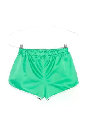 THE FRANKIE SHOP Cielo Contrast-trim Elasticated-waist Shorts - Green