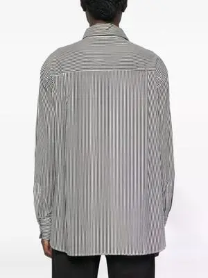 THE FRANKIE SHOP Peri Striped Button-down Shirt