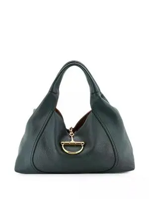 Gucci Softbit Leather Maxi Hobo Bag - Green