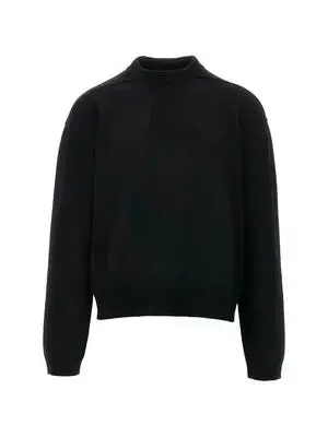Rick Owens Tommy Ribbed-trim Drop-shoulder Sweater - Black