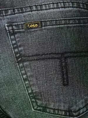 LOIS Faded Wide-leg Jeans