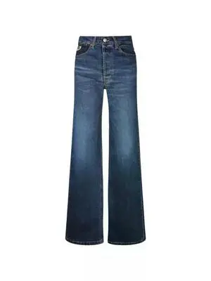 LOIS Logo-patch Wide-leg Jeans