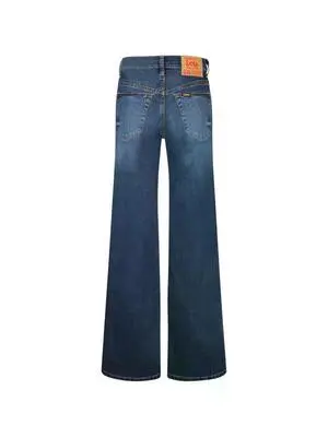 LOIS Logo-patch Wide-leg Jeans