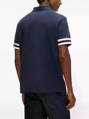 Karl Lagerfeld Ikon Striped-sleeve Polo Shirt