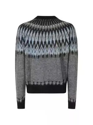 ROBERTO COLLINA Patterned Sweater - Grey