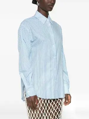 THE FRANKIE SHOP Peri Vertical-stripe Shirt