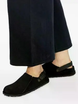 BIRKENSTOCK Lutry Suede Flat Mules
