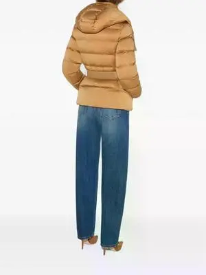Elisabetta Franchi Down Jacket In Voile Fabric