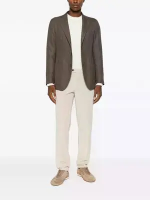 BRIGLIA 1949 Corduroy-effect Straight-leg Trousers
