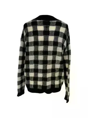 Dior Block-check Knit Sweater