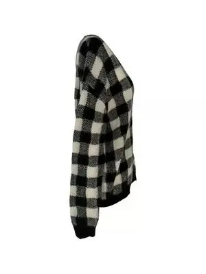 Dior Block-check Knit Sweater