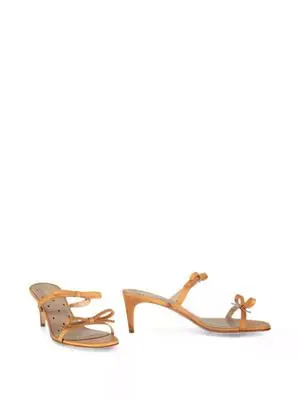 Red Valentino Bow-detail Leather Sandals