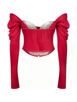 VIVIENNE WESTWOOD Off-shoulder Orb-embroidered Sweater
