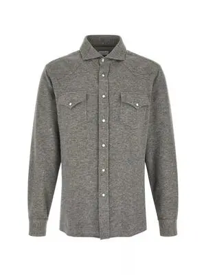 Brunello Cucinelli Western Shirt - Grey