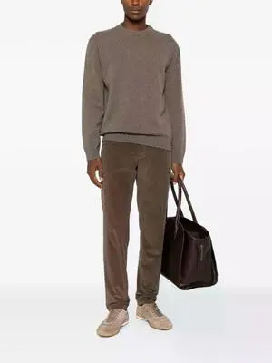 BRIGLIA 1949 Corduroy-effect Straight-leg Trousers