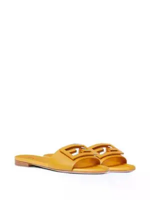 Fendi Baguette Leather Slides