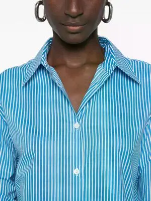 THE FRANKIE SHOP Peri Striped Button-up Shirt