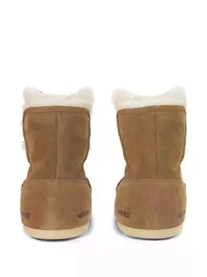 Moon Boot Shearling-trim Lace-up Boots
