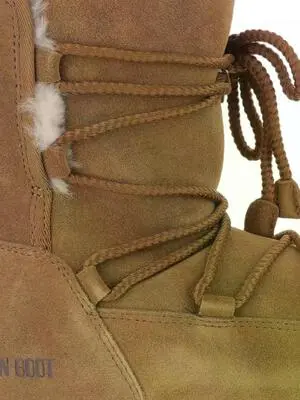 Moon Boot Shearling-trim Lace-up Boots