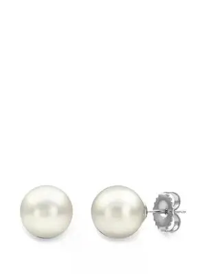 BAGGINS Akoya Pearl Stud Earrings In 14k White Gold - Silver