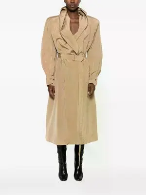 Magda Butrym Belted Hooded Coat