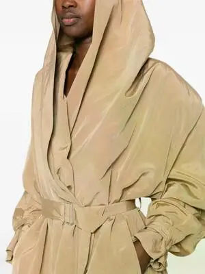 Magda Butrym Belted Hooded Coat