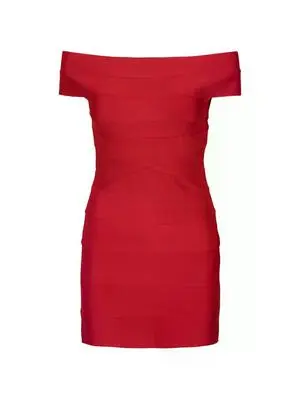 ROTATE BY BIRGER CHRISTENSEN Off-shoulder Mini Dress