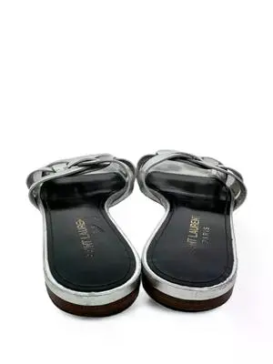Saint Laurent Tribute Woven Slides