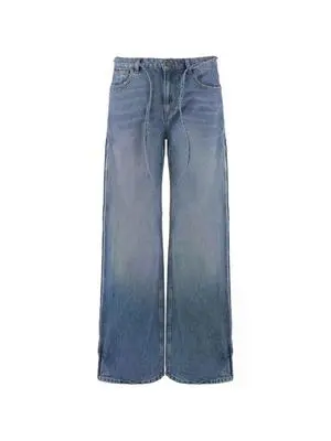 THE GARMENT Washed-effect Tie-waist Jeans