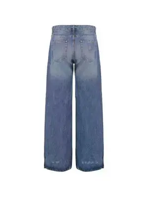THE GARMENT Washed-effect Tie-waist Jeans