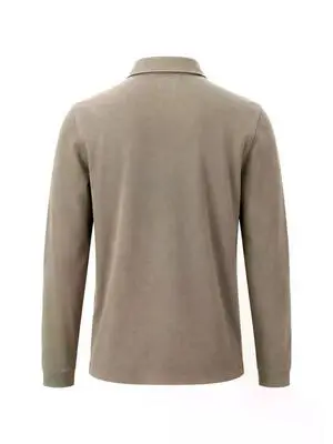 C.P. COMPANY Logo-patch Long-sleeve Polo Shirt