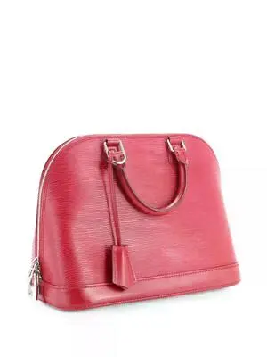 LOUIS VUITTON Alma Handbag Epi Leather Pm Satchel - Pink