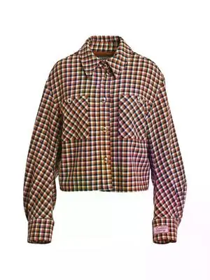 Essentiel Antwerp Checked Oversized Shirt Jacket