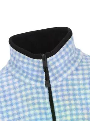 Miu Miu Gingham-check Logo-embroidered Jacket