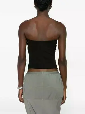 Rick Owens Alannah Cut-out Bustier Top - Black