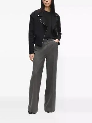 Karl Lagerfeld Wide-leg Flannel Pants