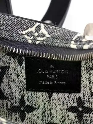 LOUIS VUITTON Monogram Jacquard Denim Hobo Bag - Black