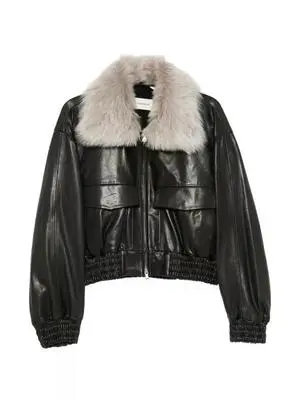Nour Hammour Ellery Leather Jacket - Black