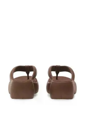 Melissa Free Fuzzy Platform Thong-strap Sandals